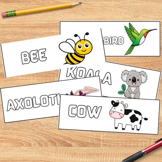 97 Animals word wall – Critters Academy